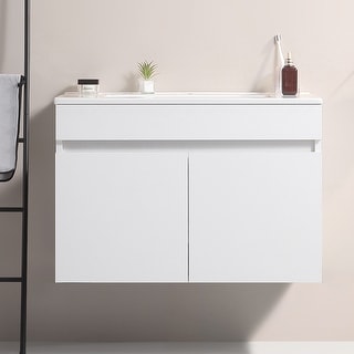 30'' Bathroom Vanity with Seperate Basin Sink, Modern Bathroom Storage ...