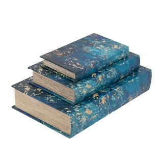Decorative Book Boxes - Set of 3 - Blue - Bed Bath & Beyond - 36044274