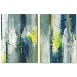 Treetops by World Art Group 2 Piece Wrapped Canvas Wall Art Set - Bed ...