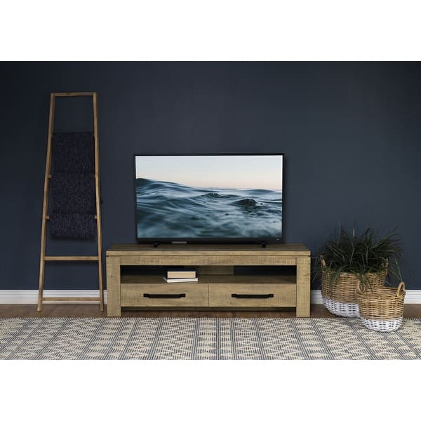Emelia Mango 2-drawer Engineered Wood TV Stand - Bed Bath & Beyond ...