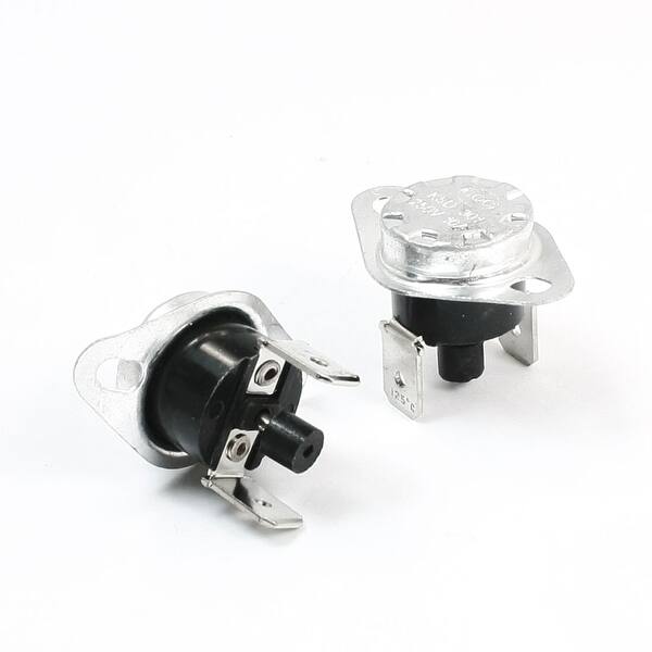 2 x 125C Manual Reset Thermostat Normal Closed Temperature Switch 250V ...