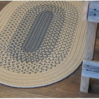 Colonial Mills Common Fence Banded Border Oval Area Rug - Bed Bath ...