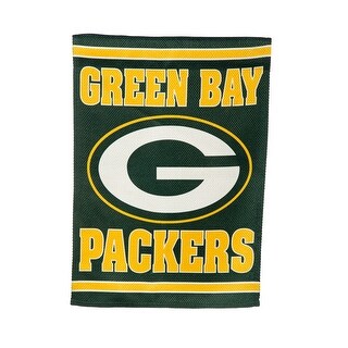 Green Bay Packers 18" x 12.5" Embossed Suede Garden Flag - Bed Bath ...