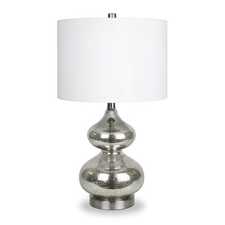 Katrina 23.5" Tall Table Lamp with Fabric Shade - 23" Tall - Bed Bath ...