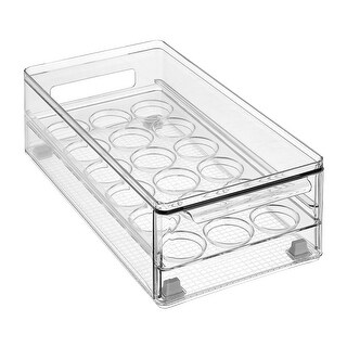 Everything Organizer Egg Holder with Drawer Clear - N/A - Bed Bath ...