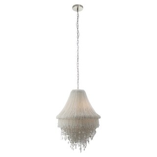 Metropolitan Nickle Crystal Reign Pendant With Glass Beads - Bed Bath ...