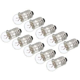 20Pcs E10 Screw Base Bulbs DC 6V Mini Miniature Lights, Warm Yellow ...
