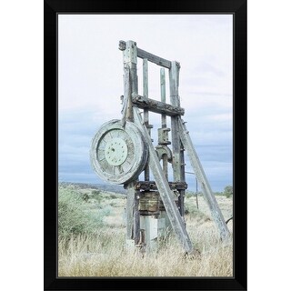 "Old gold stamping battery, Altunga goldfield, N.T." Black Framed Print ...