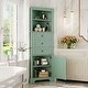 Bathroom Corner Storage Cabinet Triangle Tall Cabinet with Drawers and ...