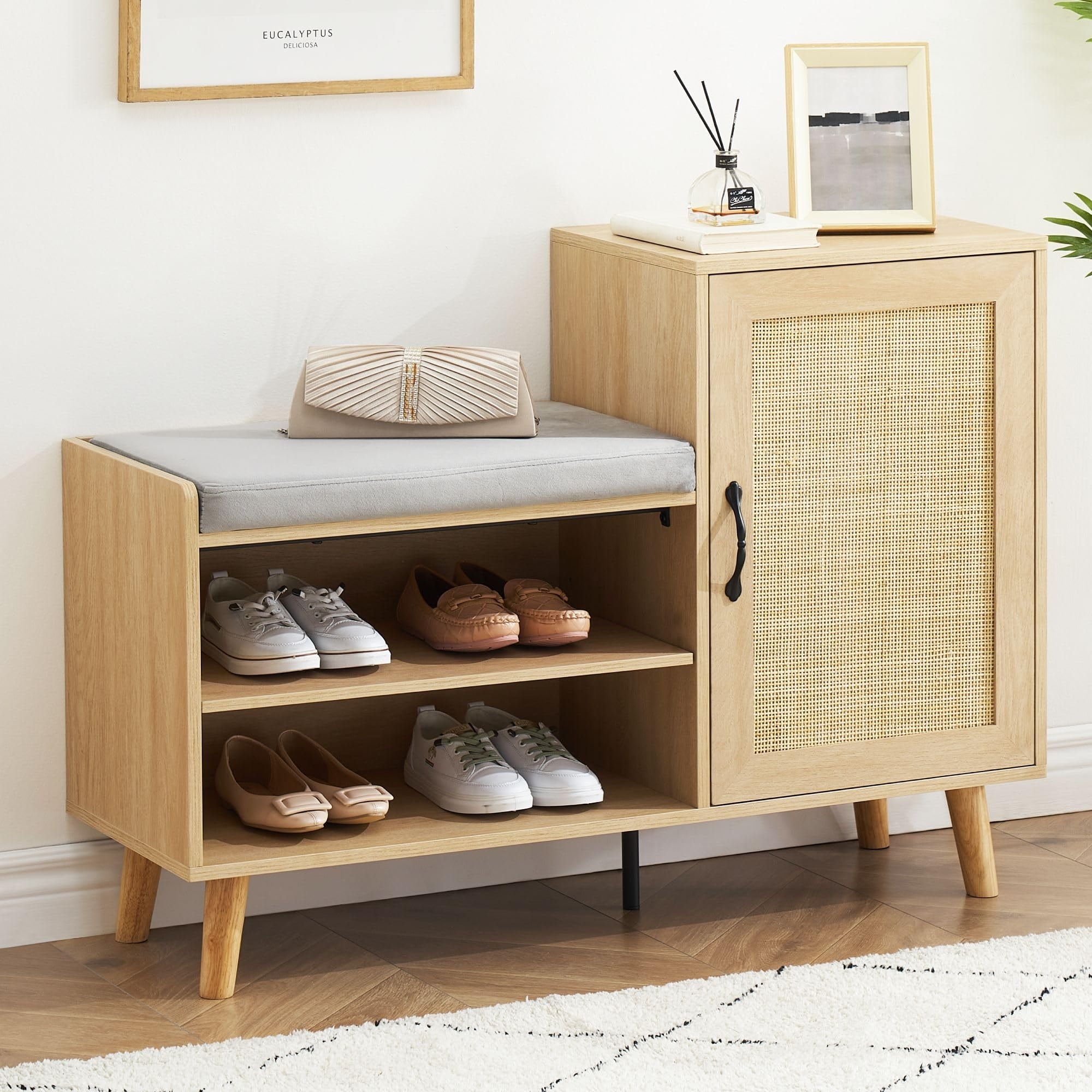 Ready assembled shoe cupboard store