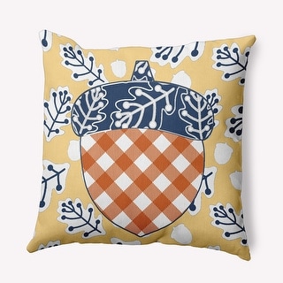 Fall Acorn Indoor/Outdoor Throw Pillow - Bed Bath & Beyond - 41440323