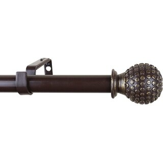1-inch Diameter Tola Adjustable Single Drapery Curtain Rod - Bed Bath ...