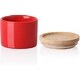 5 fl oz Airtight Ceramic Food Storage Containers with Wooden Lid ...