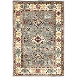 Shahbanu Rugs Pine Bark Gray Densely Woven Natural Dyes Hand Knotted ...