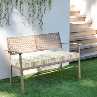 Sorra Home Outdura Outdoor Corded Bench Cushion - Bed Bath & Beyond ...