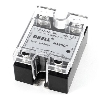 DC-AC 3-32V DC 48-480V DC 60A Single Phase SSR Solid State Relay - Bed ...
