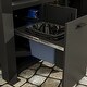 Patio Grill Workstation with Fridge Slot, Hidden Trash Bin & Weather ...