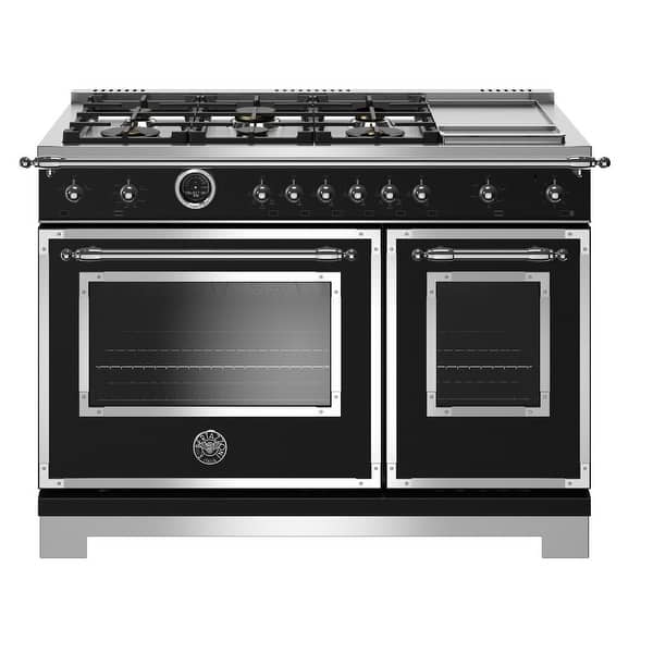 Heritage 48 In Range - Electric self clean oven - 6 brass burners ...