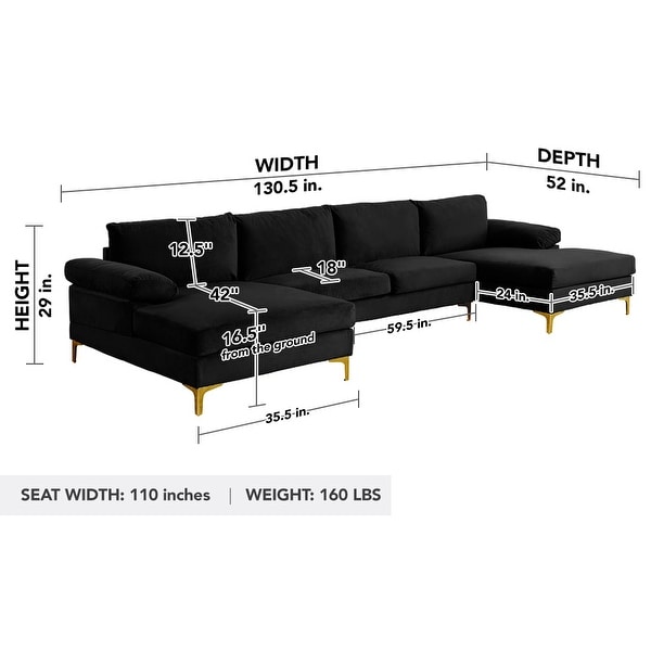 Xl u shaped sectional store