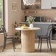PAKASEPT Round Dining Table, Modern Kitchen Table with Solid Wood ...
