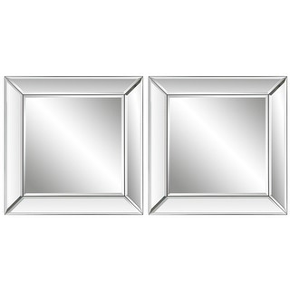 22 x 22 in. Silver Square Mirror - 22" W x 22" H x 1.3" D - Bed Bath ...