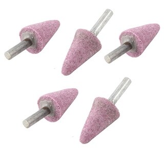 Purple Grinding Polishing Taper 20mm Dia Mounted Pointed Stone 5 Pcs ...