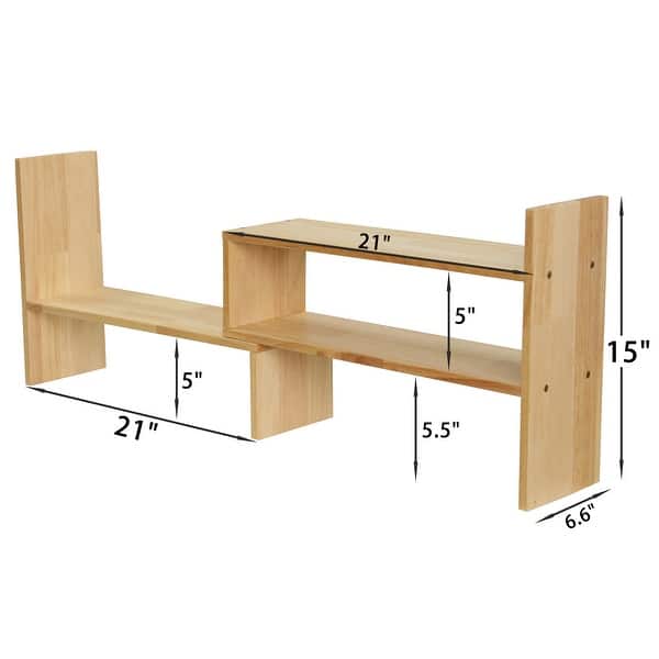 adjustable desktop shelf