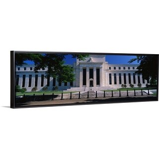 "Federal Reserve Washington DC" Black Float Frame Canvas Art - Bed Bath ...