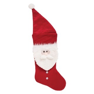 Christmas Santa With Hat Stocking - 8.3 x 1.2 x 20.7 - Bed Bath ...