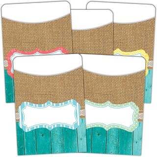 Teacher created resources shabby chic library pockets multi 77178 - Bed ...