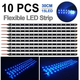 AGPtek LED Strip Adhesive Fixture for Car Blue - M - Bed Bath & Beyond ...
