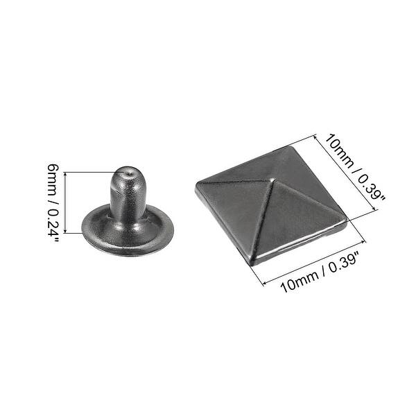50 Sets Spike Rivet, 10mm Pyramid Rapid Rivet Studs Square Spikes - Bed ...