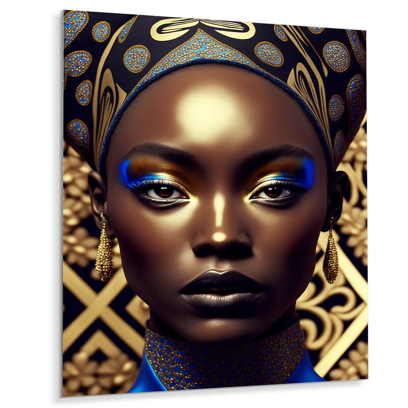 Designart 'Portrait Of Glamorous African Lady V' African American Woman ...