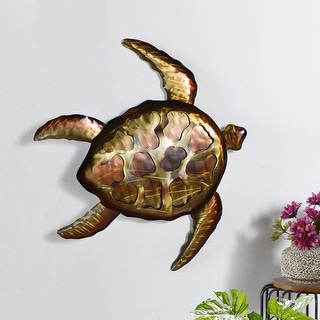 StyleCraft Sea Turtle - Metal Wall Art Sculpture - Bed Bath & Beyond ...
