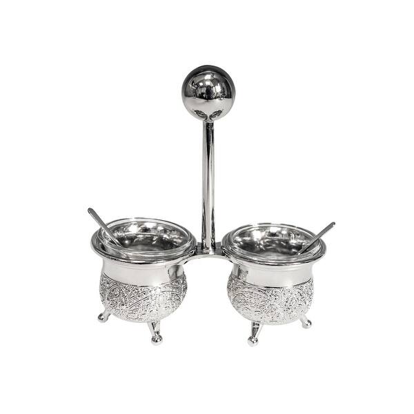 Salt Holder Filigree Design w Spoons Silver Plated - Bed Bath & Beyond ...