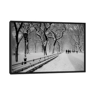 iCanvas "Central Park Snow" by Bill Carson Photography Framed Canvas ...