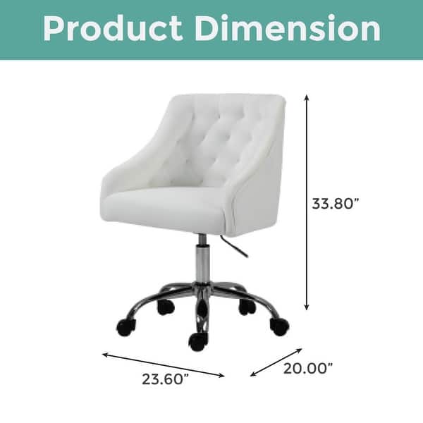 Soft Texture stool desk White work chair Velvet desk swivel - Bed Bath ...