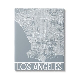 Stupell Los Angeles Street Outline West Coast Transportation Grid ...