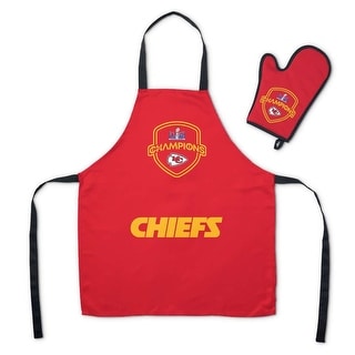 NFL Kansas City Chiefs SB58 Luminary Champs Apron BBQ Mitt Set - Bed ...