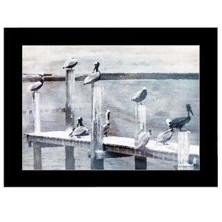 Birds On A Pier 1 Black Framed Print Wall Art - Bed Bath & Beyond ...
