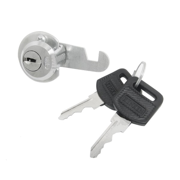 Hardware Desk Drawer Tool Box Cylinder Cam Lock + 2 Keys Bdtfy - Silver ...