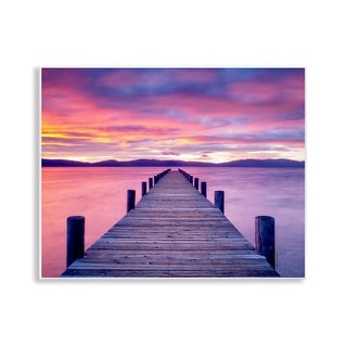 Stupell Purple Sunset Dock Wall Plaque Art Design By Dennis Frates ...