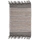 SAFAVIEH Handmade Vintage Boho Leather Zhanna Modern Stripe Leather Rug ...