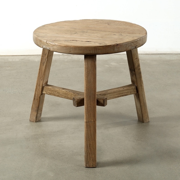 Approx. 20 Inches Round Side Table Weathered Natural On Sale Bed Bath Beyond 41698867