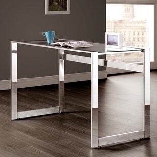 Modern Art Deco Design Home Office Glass Computer Desk - Bed Bath ...