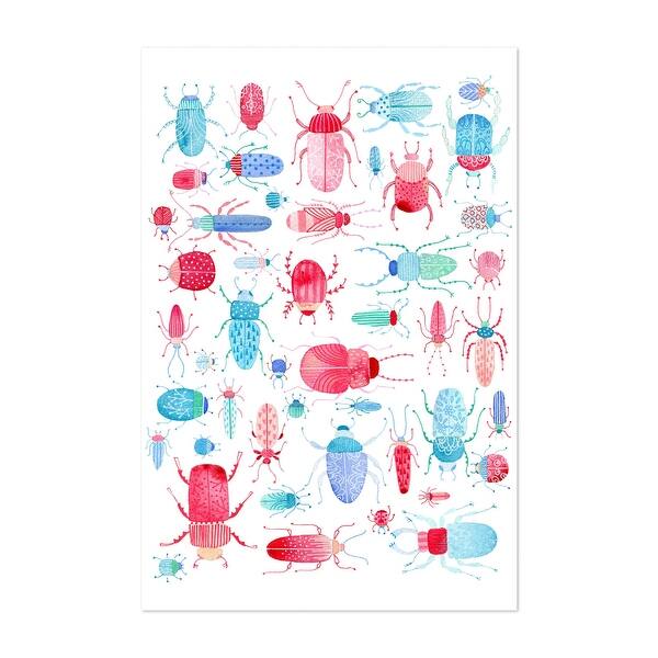 Beetles Painting Animals Insects Nature Patterns Art Print/Poster - Bed ...