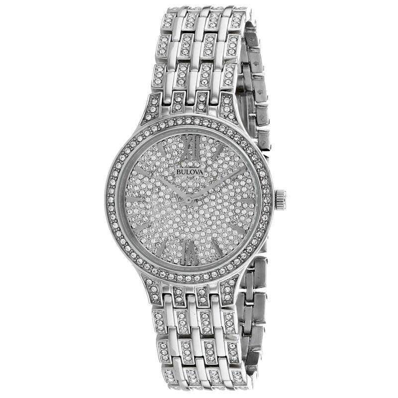 Bulova Women's Phantom Silver Dial Watch - 96L243 - 6 (36) - Overstock ...