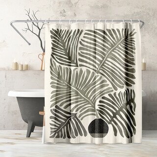 Modern Fern Neutral by Modern Tropical - neutral Abstract Shower ...