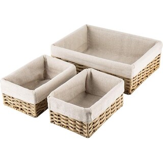 Storage Nesting Baskets,Woven Wicker Baskets (Set of 3) - Bed Bath ...