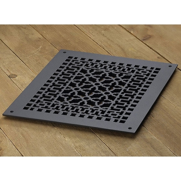 Reggio Registers Scroll Series 14" x 14" Floor Grille without Mounting ...